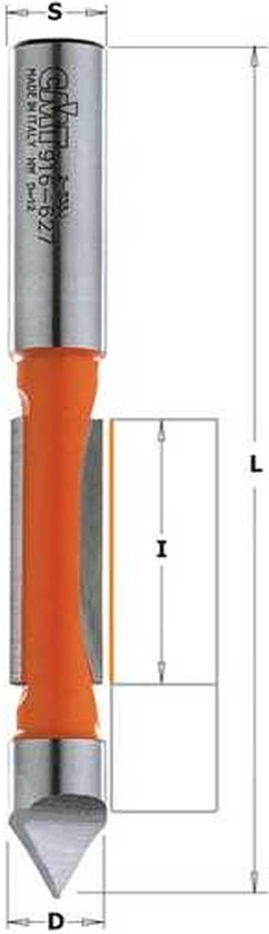 CMT - Boor- en uitloopfrees met geleiding tegen de frees, HW ...