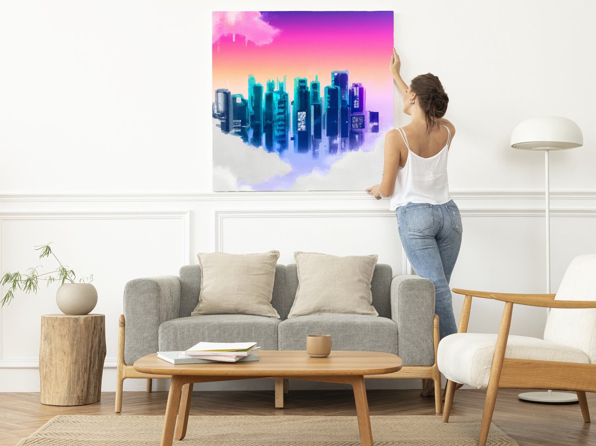 Cloud Nine Metropolis: A Futuristic City Amidst the Clouds kunst ...