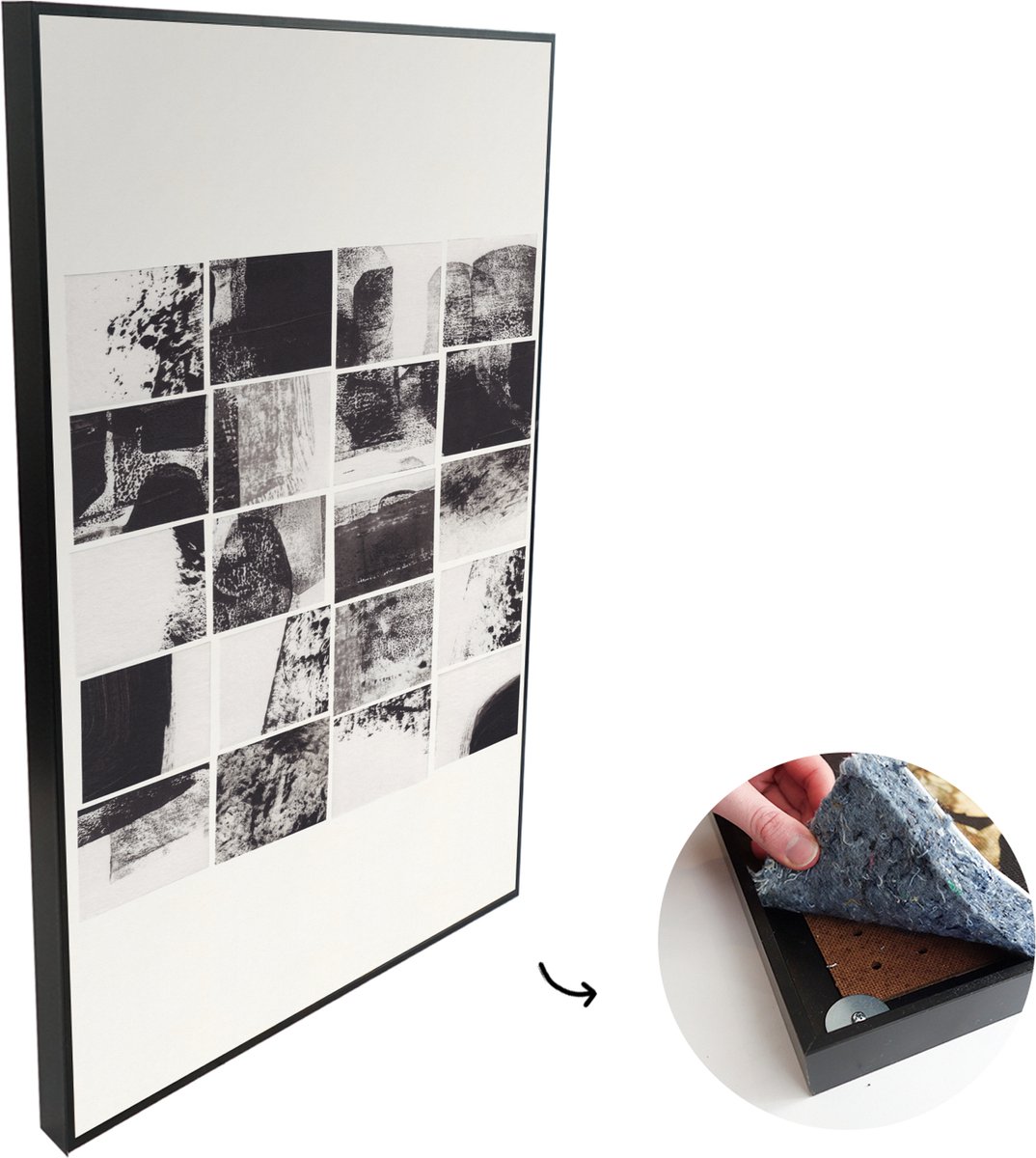 Mozaïek - Abstract - Zwart - Wit | bol.com