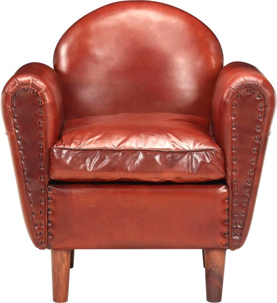 Maison Exclusive - Kuipstoel 77x65x79 cm echt leer bruin | bol.com