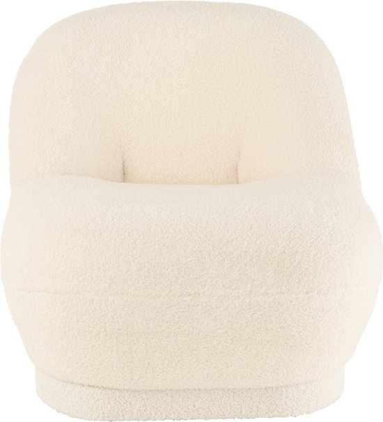 J-Line zetel Teddy Bouclé - velvet - wit | bol