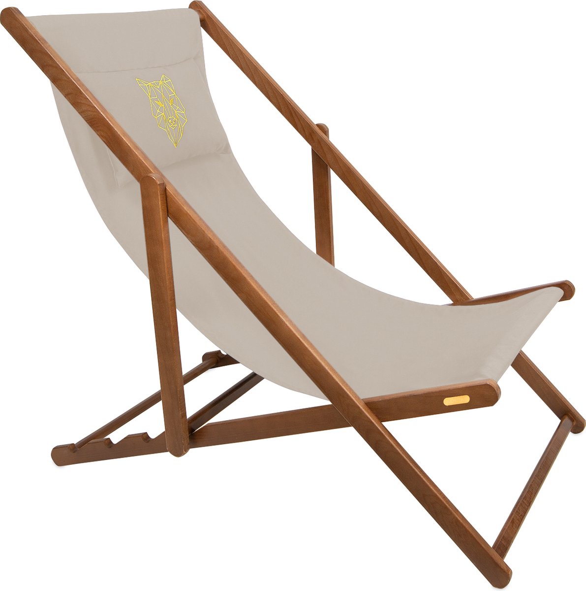 Holtaz Strandstoel PREMIUM - Inklapbaar - Hout - Comfortabele zonnebed ...