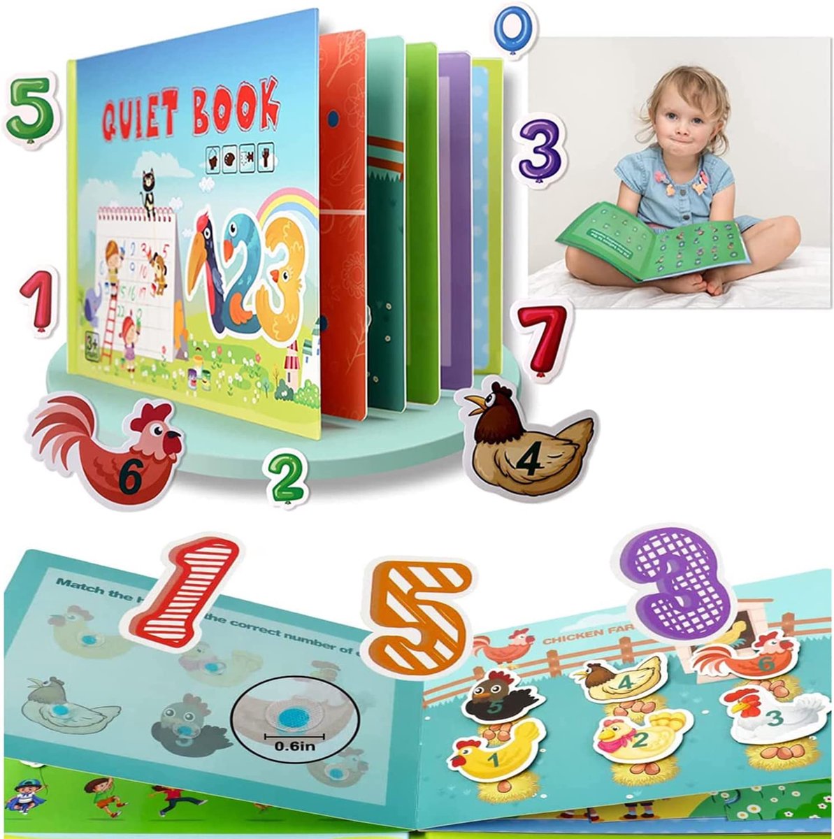 Plugstore - Montessori Quiet Book, Quiet Book Montessori speelgoed ...