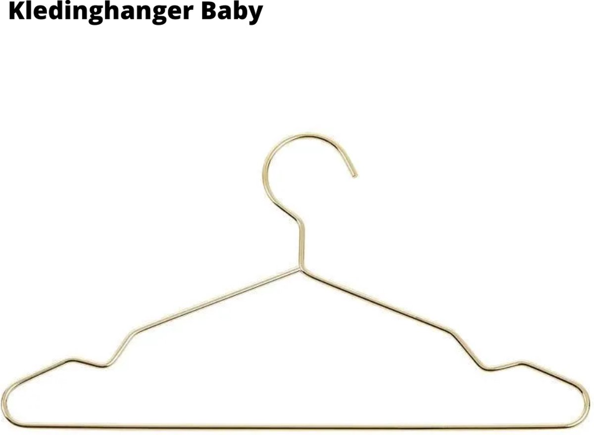 Kledinghanger- Goud - Set van 10 baby kleding hangers Goud - Metaal ...