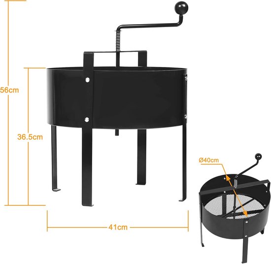 Efficiënte Tuinzeef 40 cm - Handslingerzeef voor Compost, Aarde, Stenen ...