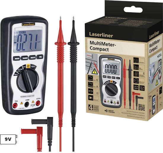 Laserliner MultiMeter-Compact Multimeter - Spanning, stroom, weerstand ...