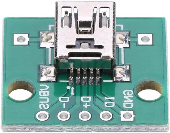 10 stuks mini USB DIP adapter board 5P voor 254mm PCB board - DIY USB ...