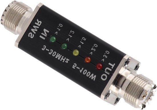 SWR Meter voor Radio-Antenne met LED-Indicator en Laag Stroomverbruik | bol