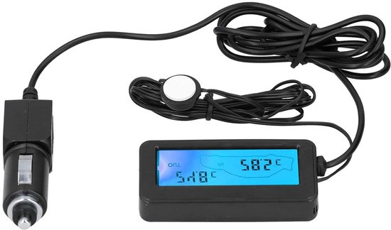 Autothermometer met lcd-display digitale temperatuurmeter voor auto ...