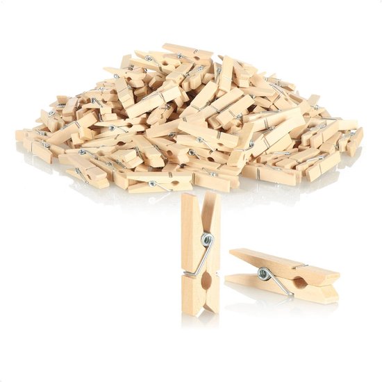 240 Mini Houten Wasknijpers voor Decoratie - Perfect voor Foto's ...