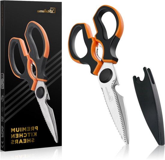Professionele Multifunctionele Keukenschaar - Roestvrijstalen Schaar ...