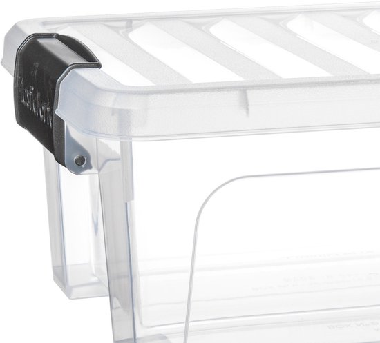 Plasticforte Multi Storage Opslagbox met deksel - 4x - transparant - 8 ...