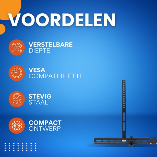 Universele soundbar beugel - Tot 6kg - Ophangbeugel - Universeel ...