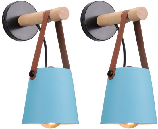 2 Stuks Wandlamp Slaapkamer Moderne Binnenwandlamp Vintage voor ...