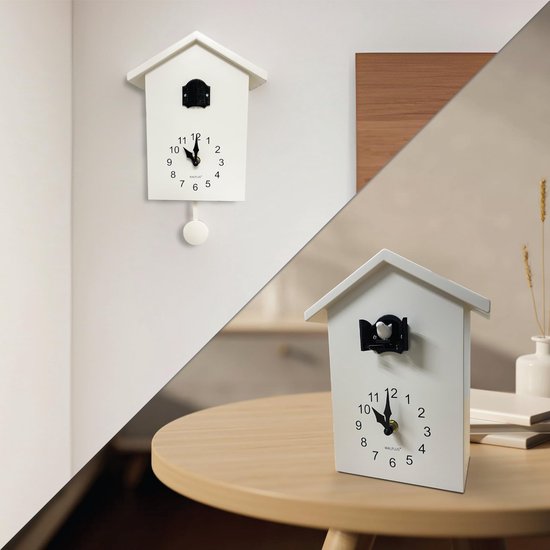 Horloge à coucou moderne Witte Walplus avec chant d'oiseau et pendule ...