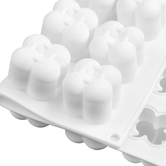 3D Silicone Mold 15 Holes Mini Bubble Cube Ball - DIY Chocolate Candle ...