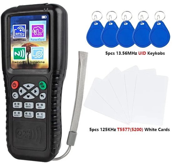 RFID/NFC Smart Card Reader Writer Copier, 125KHz-13.56MHz, X100 USB Port Duplicator,... | bol