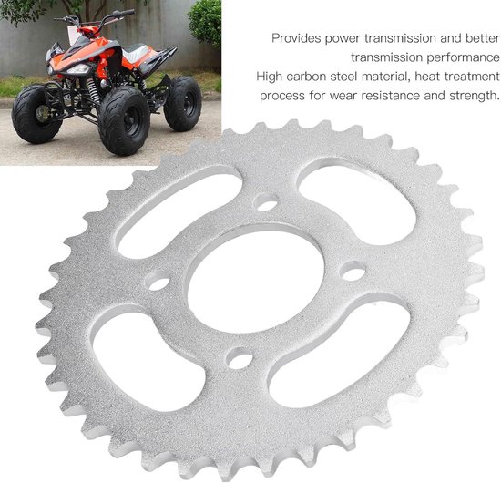 Stalen Achtertandwiel 48 Mm Cog 420 Ketting 37 Tanden voor 50cc 90cc ...