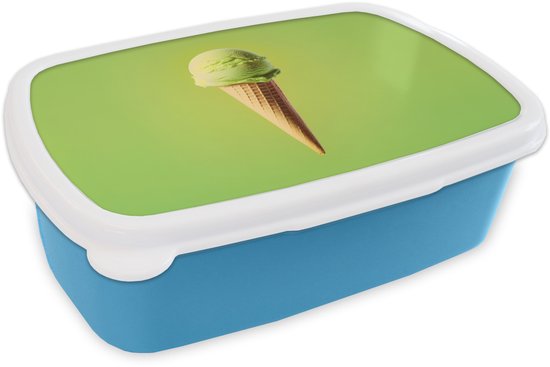 Broodtrommel Blauw - Lunchbox Hoorntje - Schepijs - Groen - Brooddoos ...