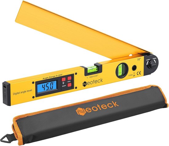 Digitale Hoekmeter met LCD Waterpas - 400 mm Gradenboog voor ...