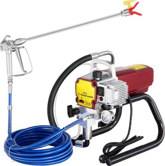 Professionele hoge druk verfspuit - Airless Spuitmachine - 1800W | bol