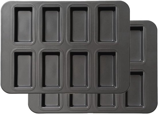 Mini Broodpan voor Cake en Granola - 8-Holte Bakvorm van Koolstofstaal ...
