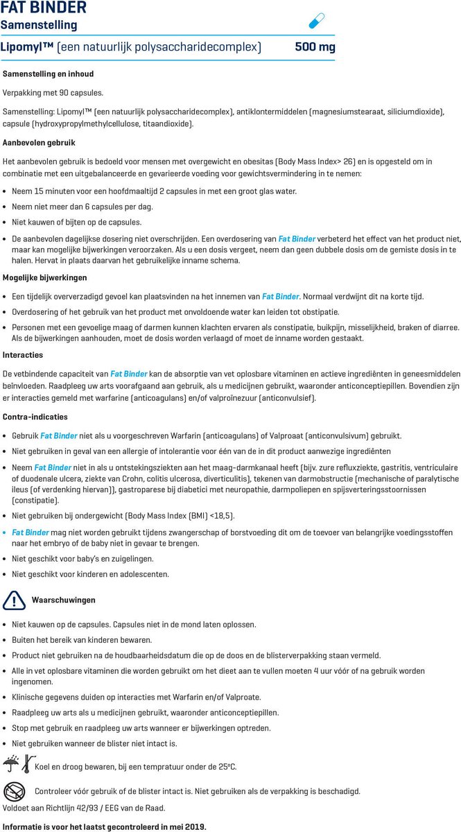 Body & Fit - Fat Binder - 90 capsules | bol.com