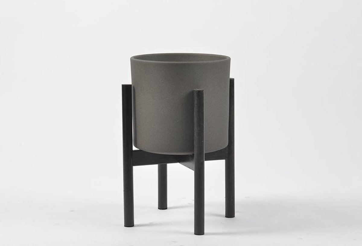 Plantenstandaard zwarte poten groot zwarte pot | bol.com