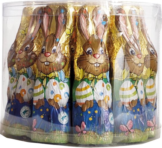 Chocolade Paashaas XL 60 Gram Silo 15 Stuks | Paas Melk Chocola Cadeau ...
