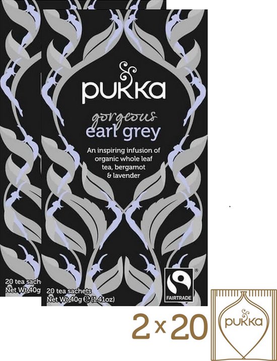 Pukka Thee - Gorgeous earl grey organic - Voordeelverpakking - 2 x 20 ...