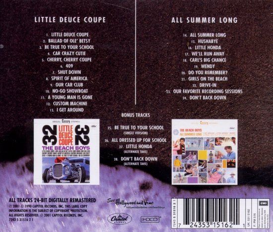 The Beach Boys - Little Deuce Coupe | All Summer Long (CD) (2 Albums ...