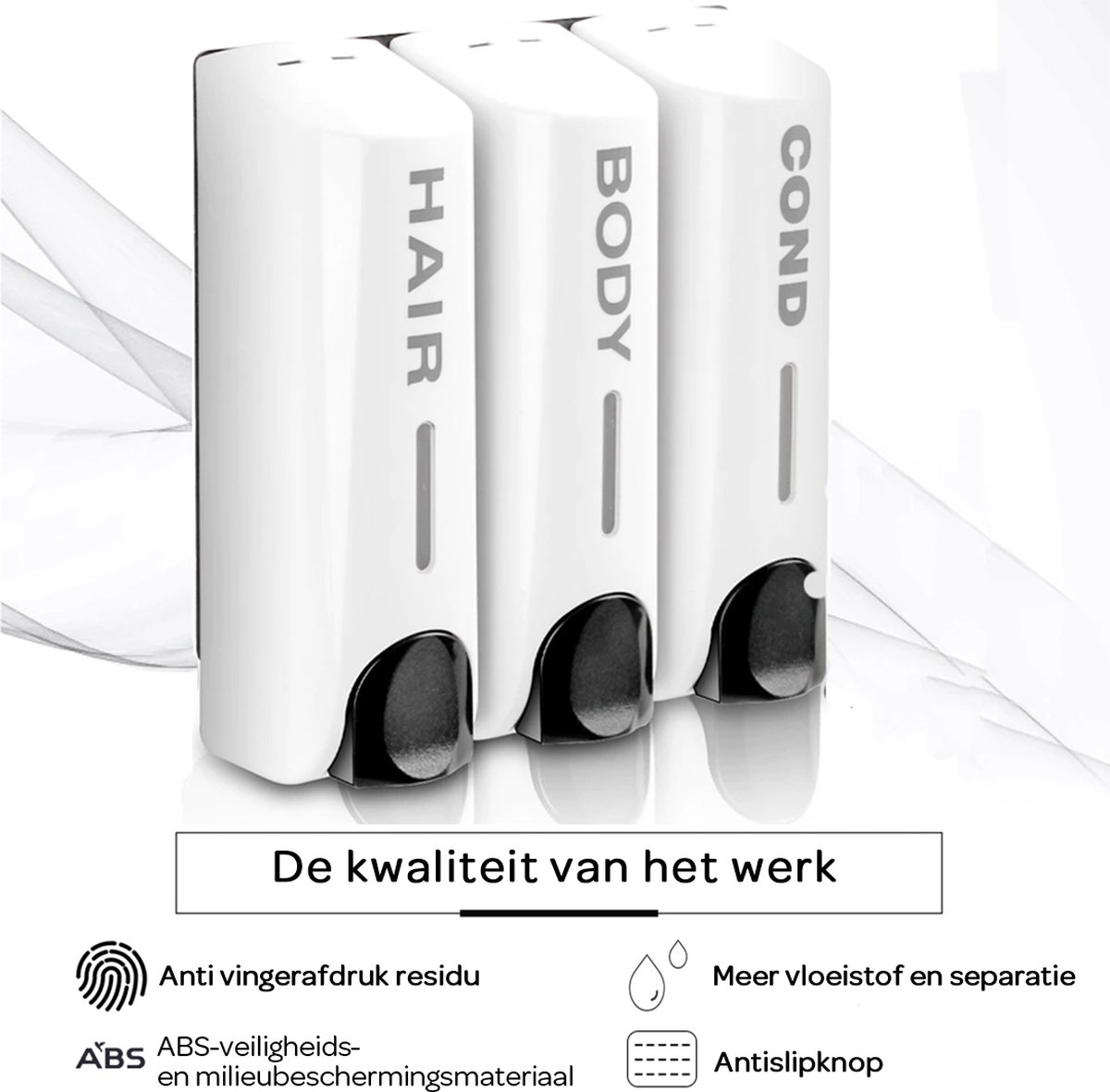 T-Sun® Handzeep dispenser - Muur-Gemonteerd Vloeibare Zeep Container ...