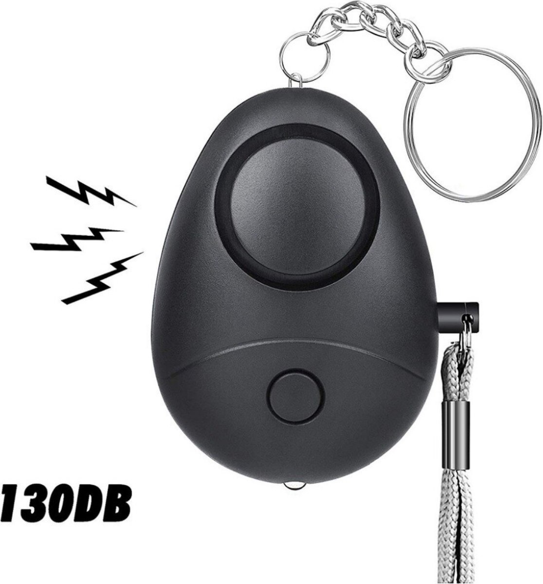 Persoonlijk Alarmknop - Sleutelhanger Alarmsysteem - 130DB - Met LED ...
