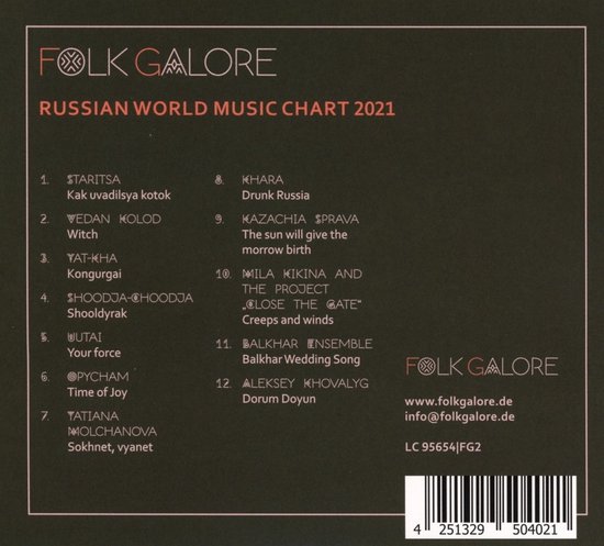 Various Artists - Russian World Music Chart 2021 (CD), various artists ...