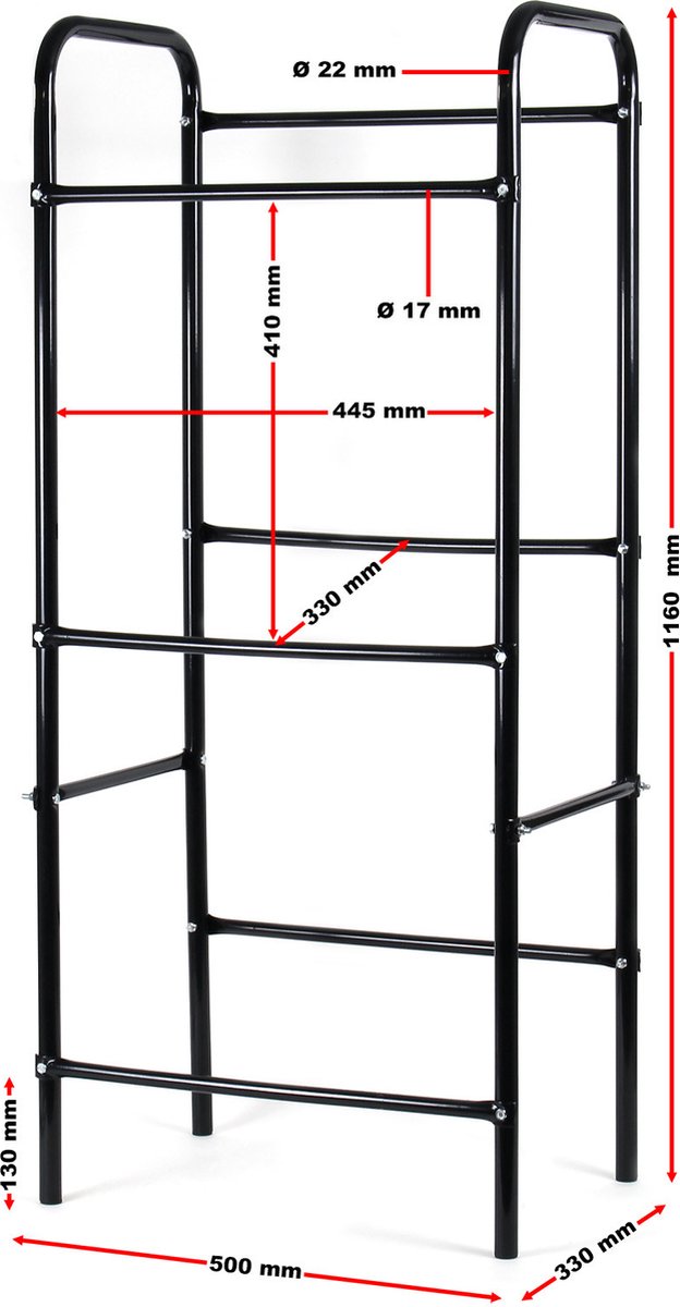 XPOtool Rek voor 3 kratten; Drankkratten, Bierkratten rek, metaal 20kg ...