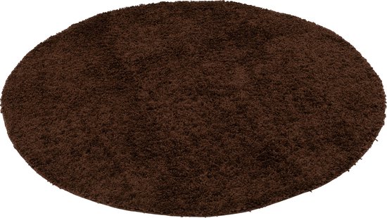 Pergamon Hoogpolig langpolig Shaggy tapijt vloerkleed Fluffy Rond | bol.com