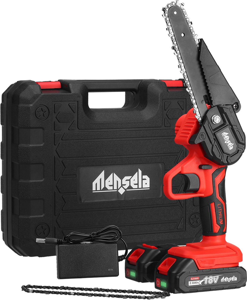 Mensela Accu-Kettingzaag - 6 inch Elektrische Boomzaag en ...