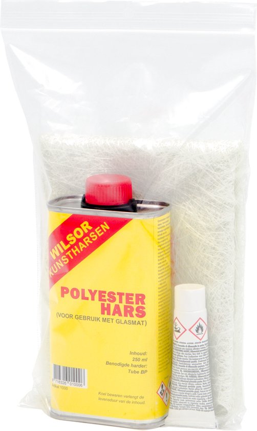 Wilsor Polyesterhars Reparatieset | bol
