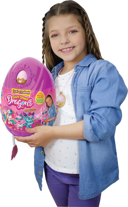 Baby Gemmy Lucky Dragon Magic Egg XL Blue Electra | bol.com