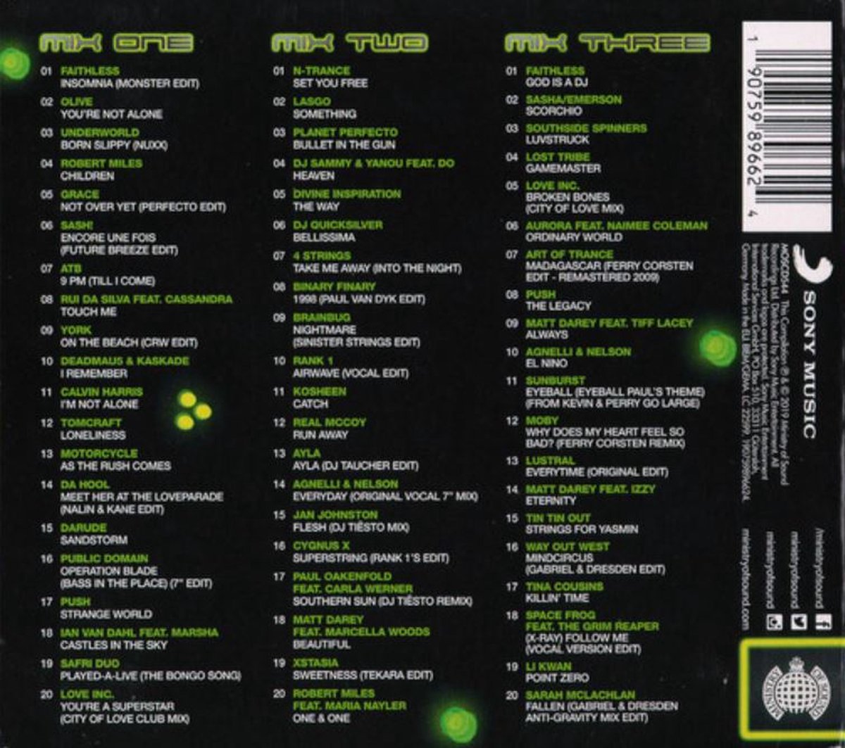 Ministry Of Sound - Throwback Trance, various artists | CD (album ...