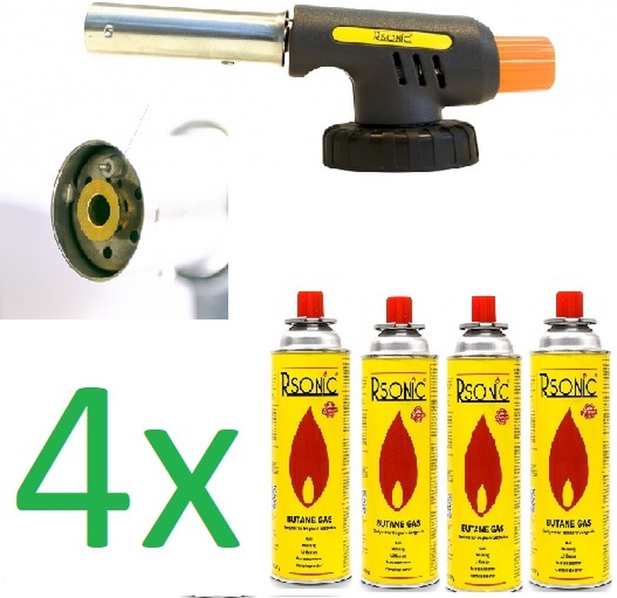 Butaan gasbrander - Crème-Brûlée Gasbrander - Creme Brulee Branders ...