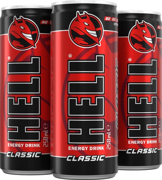 Hell | Energy Drink Classic 25 cl. - per tray van 24 stuks | bol
