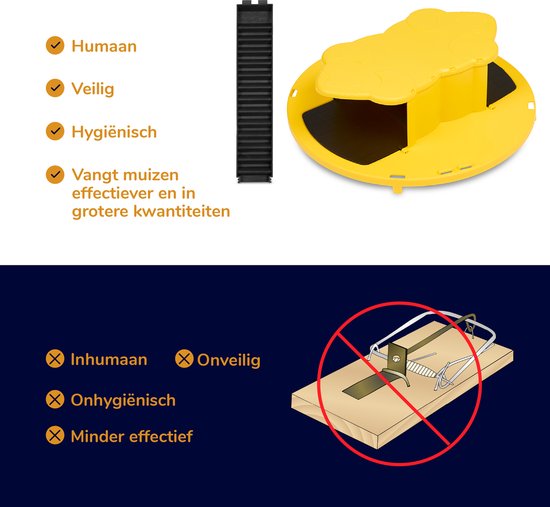 Muizenval voor emmer - Diervriendelijk - Rattenval - Voor binnen en ...