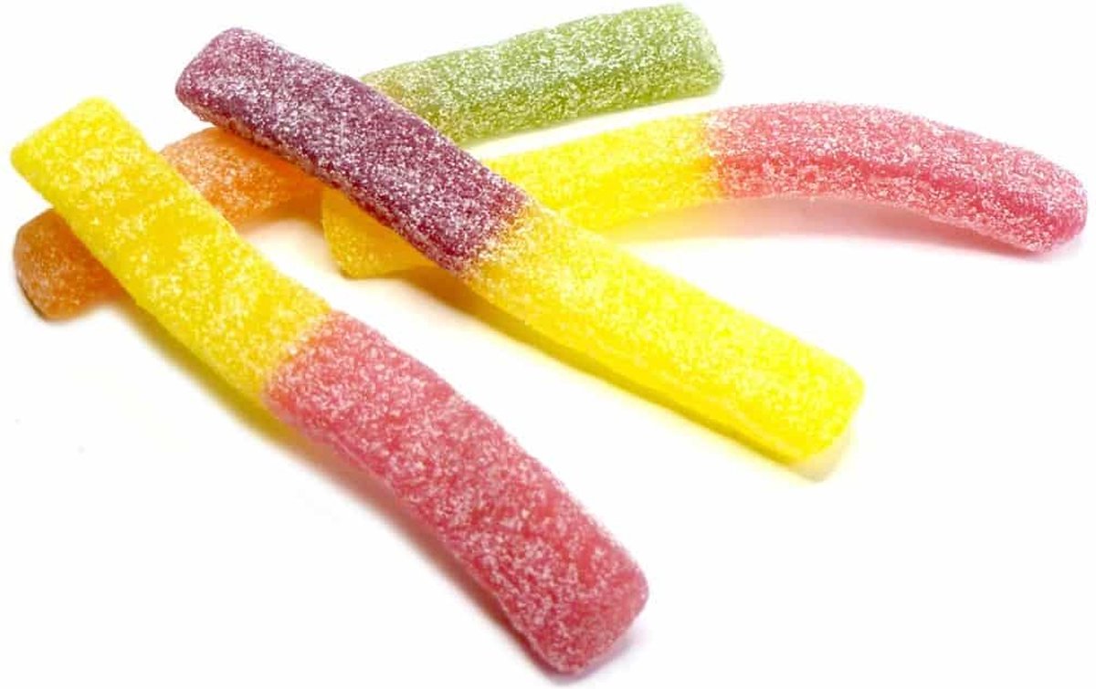 Red Band Zure Frieten 1 pot à 100 stuks - Zacht snoep - Zure winegums ...