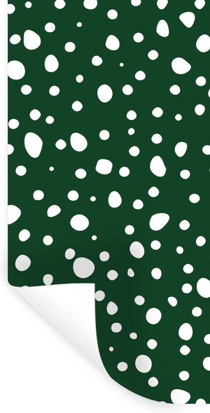 Muurstickers - Sticker Folie - Stippen - Wit - Groen - 60x120 cm ...