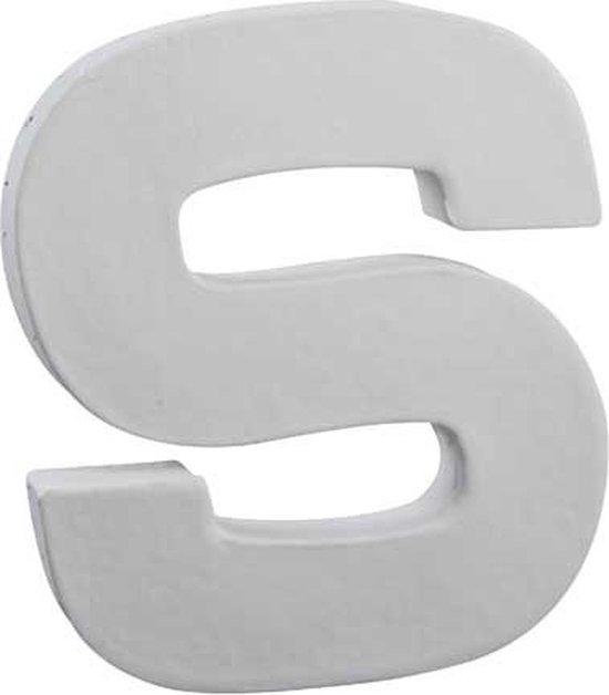 Letter wit S 12 cm | bol