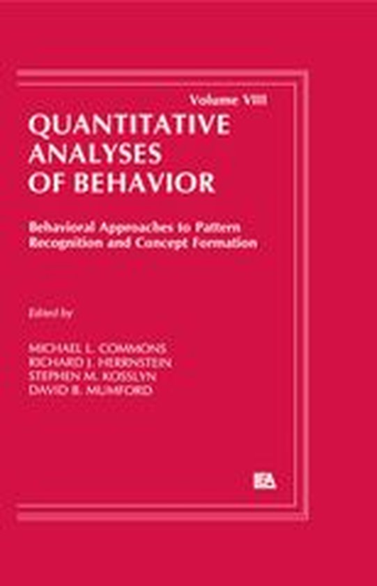 Quantitative Analyses of Behavior Series - Behavioral Approaches to ...