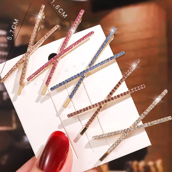 5 stuks Luxe strass haarspeld voor dames - haarspelden - cadeaus voor ...