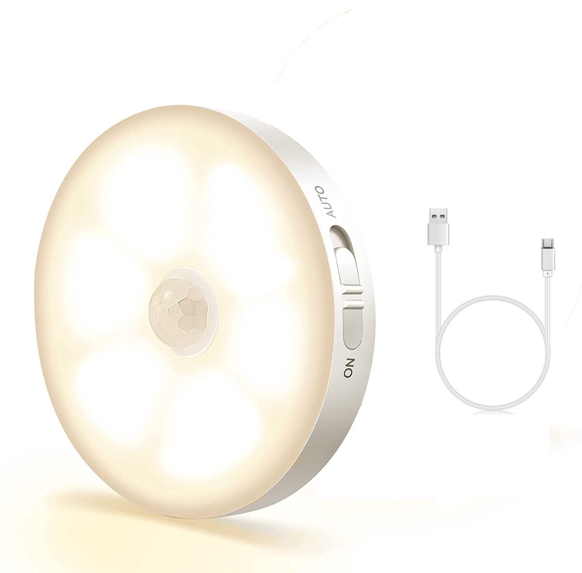 Draadloze ledlamp met bewegingssensor - Wandlamp - Wandlamp Binnen ...