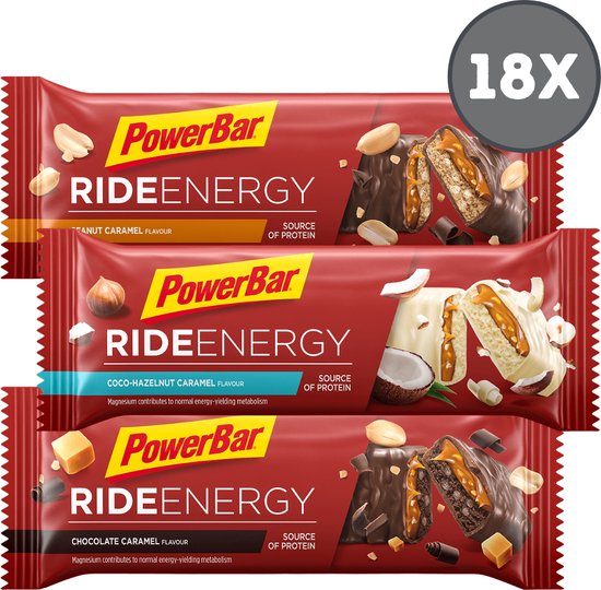 PowerBar Ride Energy Bars – Try Out Pakket (mixed) – 6x Peanut Caramel ...